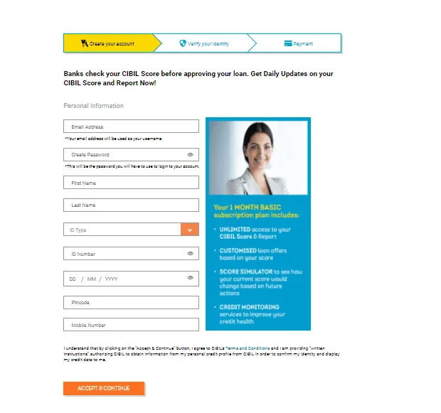 CIBIL Login and Registration